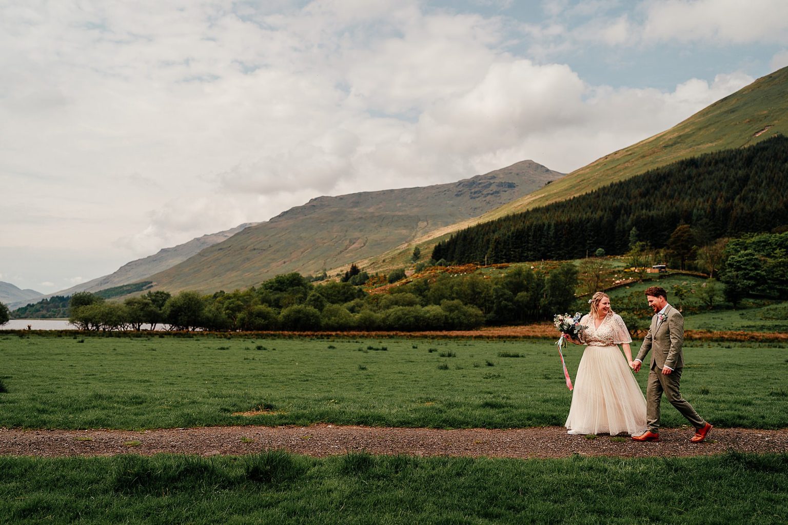 A MONACHYLE MHOR ELOPEMENT WITH SERENE LOCHSIDE CEREMONY